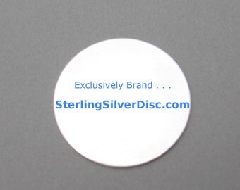 Sterling Discs ALL SIZES Sterling Silver Discs Hand Stamping