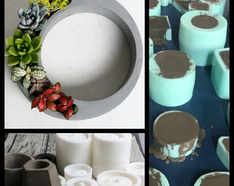 Concrete pot mold | Etsy