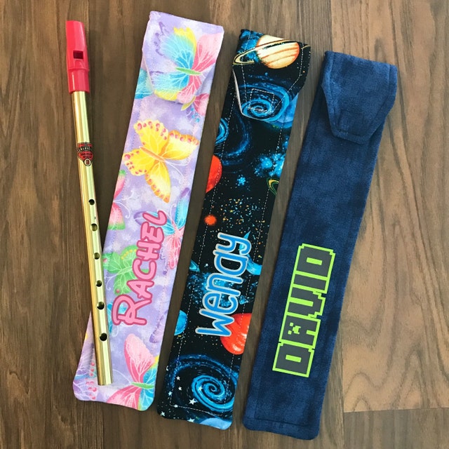 Custom Sewn Cases for Tin Whistles and Recorders by OJoyous