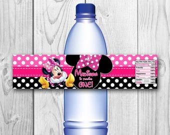 Minnie mouse labels | Etsy