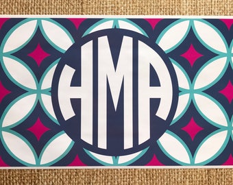 Personalized Camp Trunk Monogram Decal Girls Christmas Gift