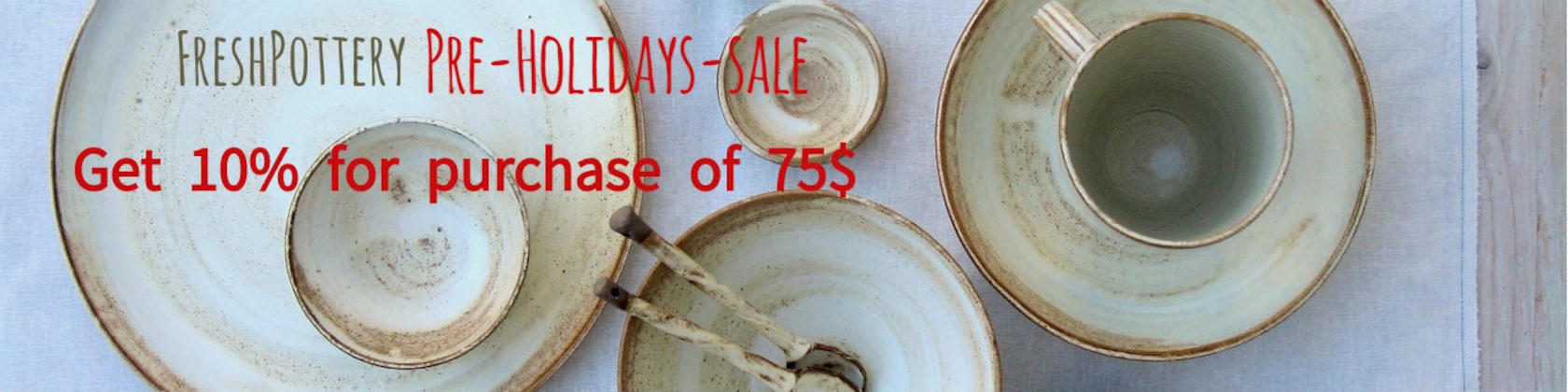 Freshly designed pottery from Sharon and Hani by FreshPottery