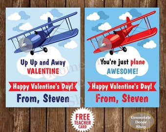 Airplane valentine | Etsy