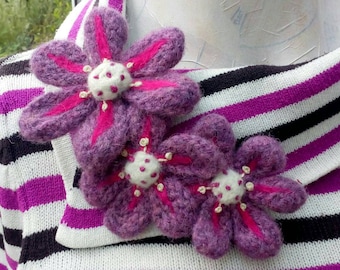 Knitting brooch | Etsy