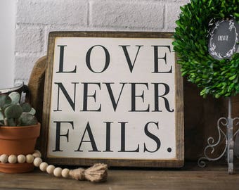Love never fails | Etsy
