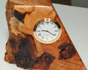 Burl clock | Etsy