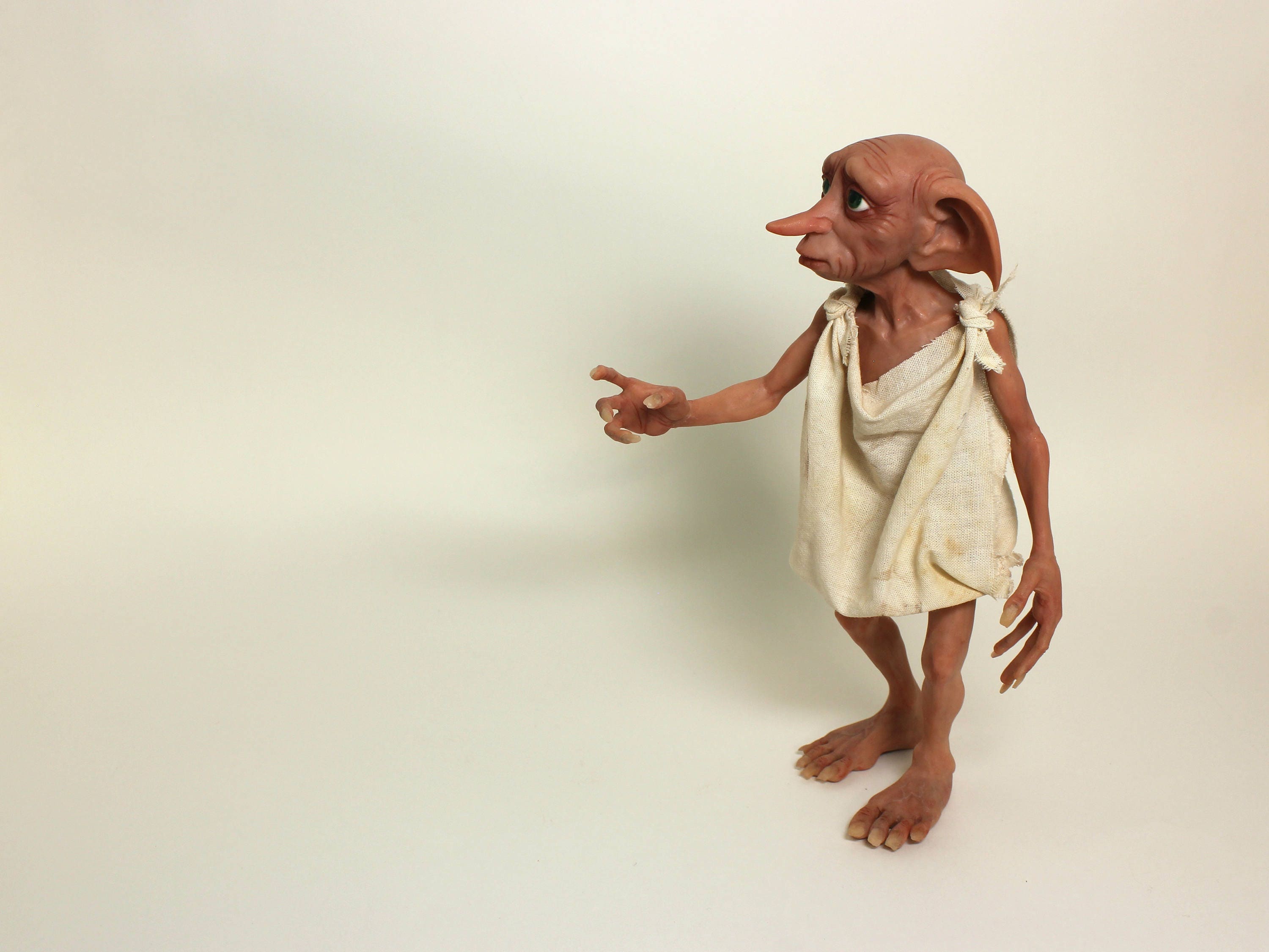 Harry Potter Dobby the House Elf art doll polymer clay