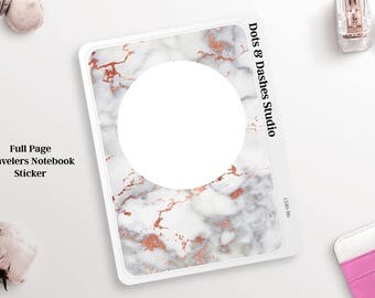 Traveler's Notebook Cover Wrap Clear Pocket Page Insert