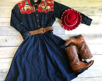 Cowboy dress | Etsy