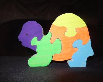 Turtle puzzle | Etsy