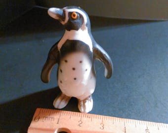 micro penguin miniature penguin figurine clay penguin