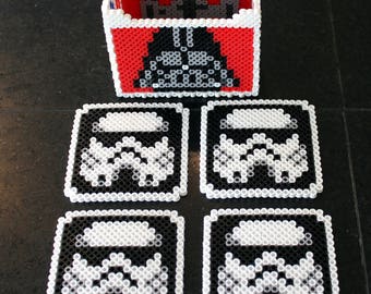 Perler bead coaster | Etsy