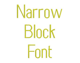 BLOCK FONT Embroidery Design Block Embroidery Font Machine