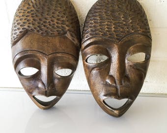 Antique african mask | Etsy