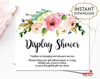 Display shower card | Etsy