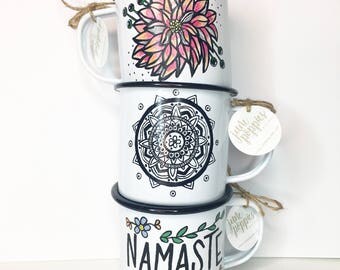 Enamel mug | Etsy