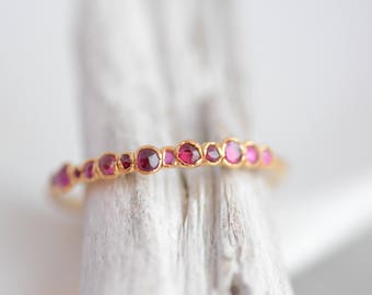 Natural ruby ring | Etsy
