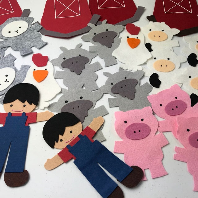 Felt Board Sets for Children Librarians and by FlannelBoardFun