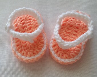 Baby Sandals Tiptoe Through the Tulips PDF CROCHET PATTERN