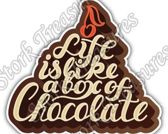 Life is like a box | Etsy