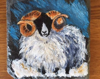 Hand painted slate | Etsy