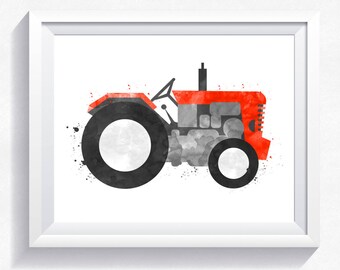 Tractor wall art | Etsy