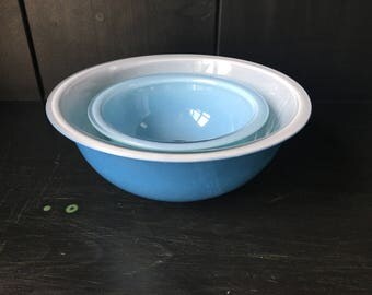 Blue pyrex | Etsy