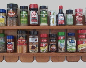 Rustic spice rack | Etsy
