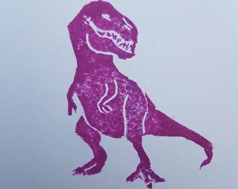 T rex rubber stamp | Etsy