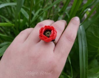 Red poppy | Etsy