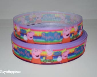 Peppa pig ribbon | Etsy