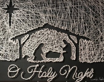 String art nativity | Etsy