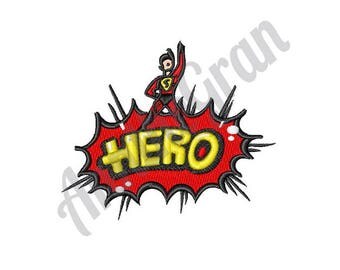 Superhero embroidery | Etsy