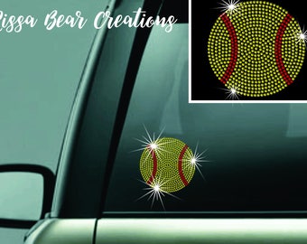 Softball decal | Etsy