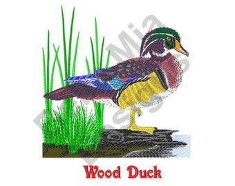 Duck machine embroidery design. Duck embroidery mom and