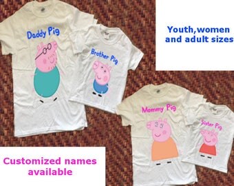 Peppa pig family | Etsy