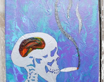 Smoking skeleton | Etsy