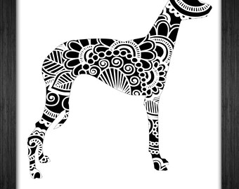 Greyhound clipart | Etsy