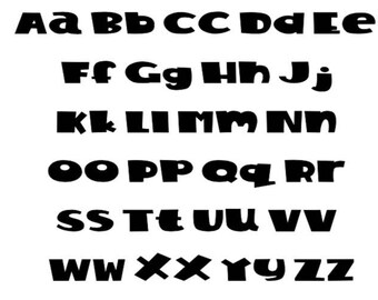 Dangles Alphabet Upper & Lower Case Personal and Limited