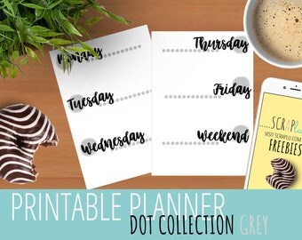 3 Month Calendar Printable Planner Sheets 8.5X11 Letter