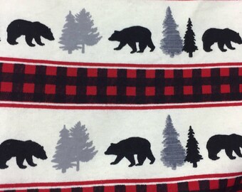 Bear fabric | Etsy