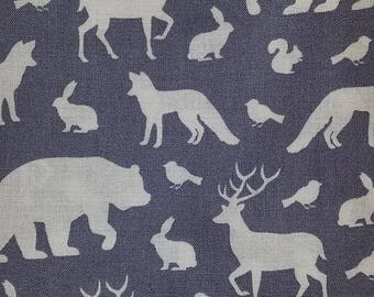 Woodland fabric | Etsy