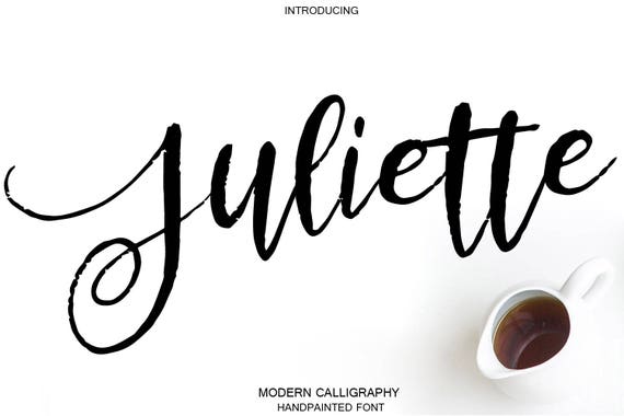 Instant Download Calligraphy Handwritten Juliette Script Instant Download Calligraphy Handwritten Juliette Script