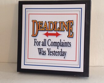 Complaint signs | Etsy
