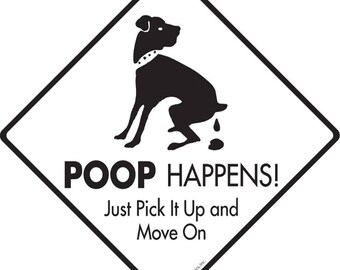 Dog poop flag | Etsy