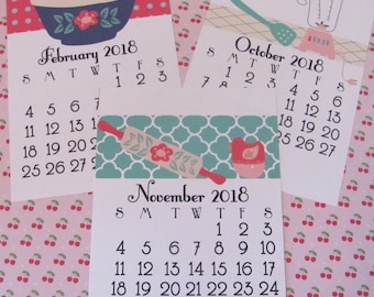 Retro calendar | Etsy