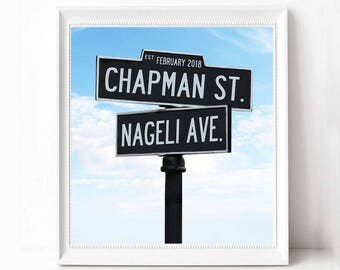 Wedding road sign | Etsy