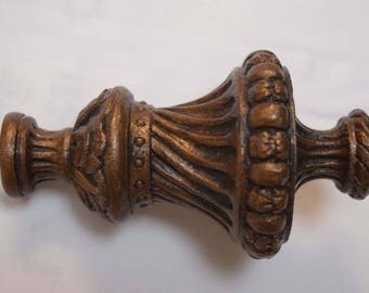 Curtain rod finials | Etsy