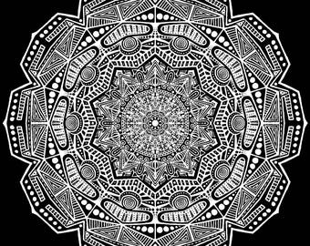 Snowflake mandala | Etsy