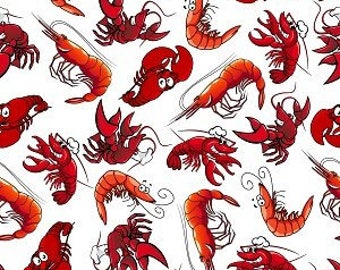 Crawfish fabric | Etsy